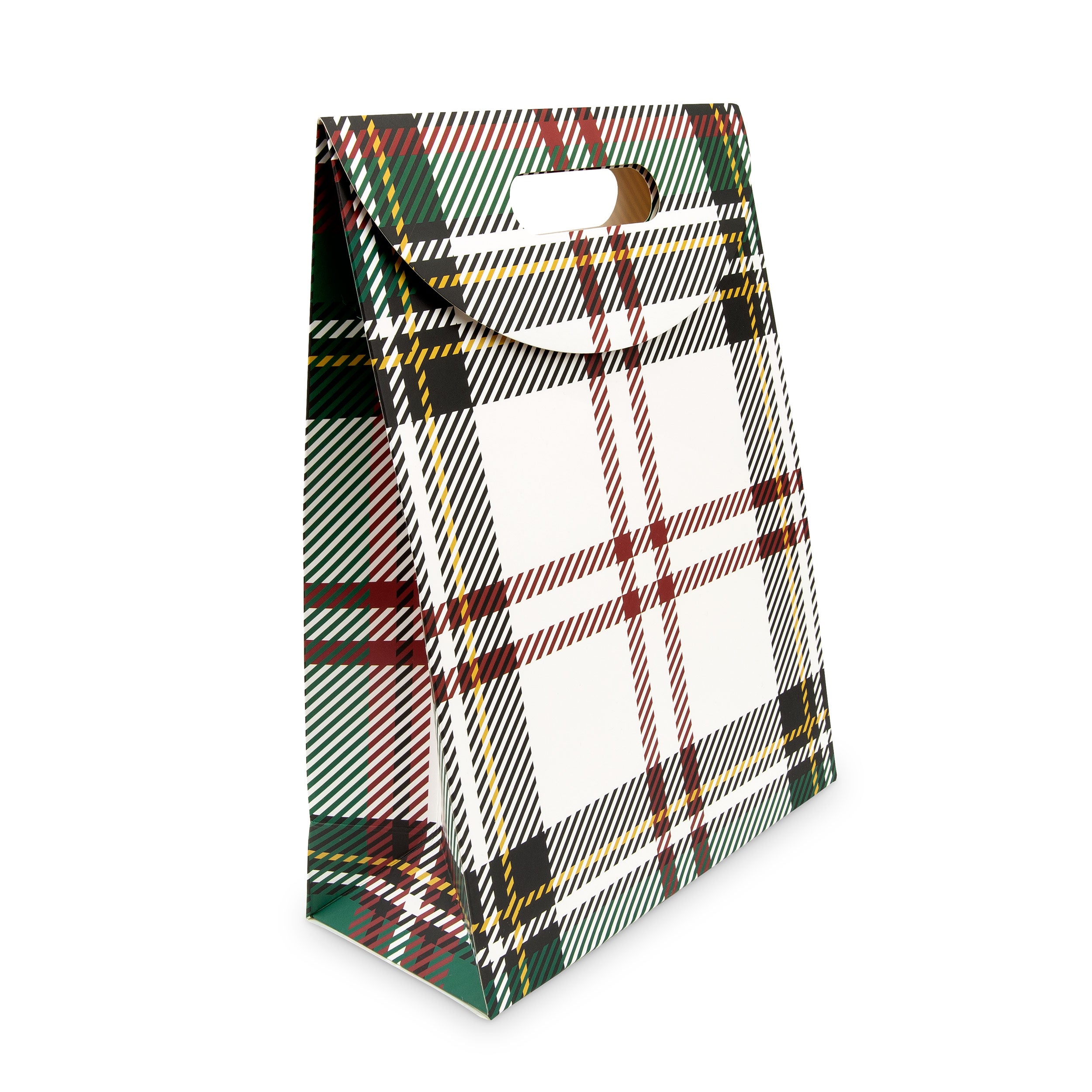 Weddingstar Paper Christmas Wrapping Gift Bag With Handles - Tartan ...