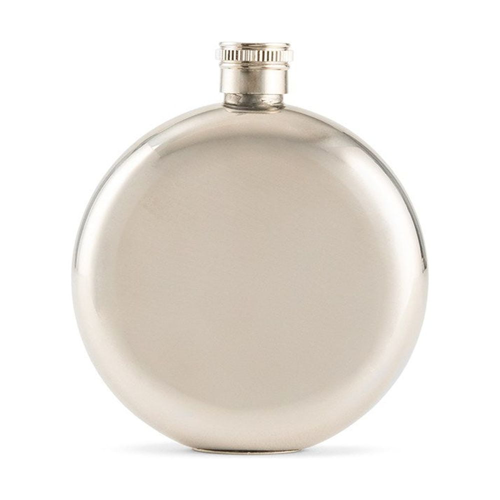 Weddingstar Silver Stainless Steel Round Hip Flask - Walmart.com