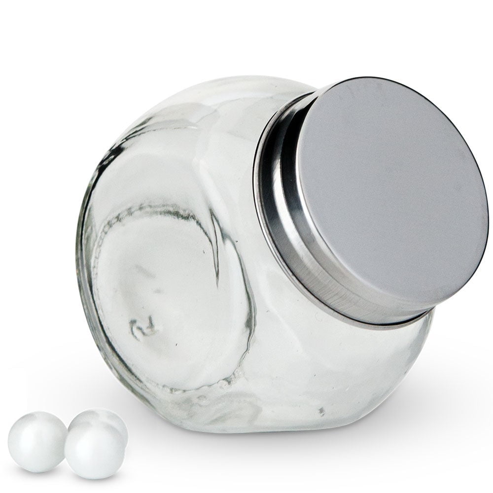Weddingstar Small Glass Candy Jar With Lid Wedding Favor (12) - Walmart.com