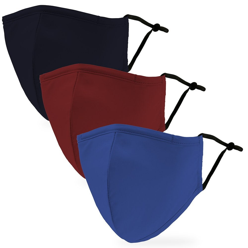 Weddingstar Variety 3-Pack Adult Reusable, Washable 3 Ply Cloth Face ...