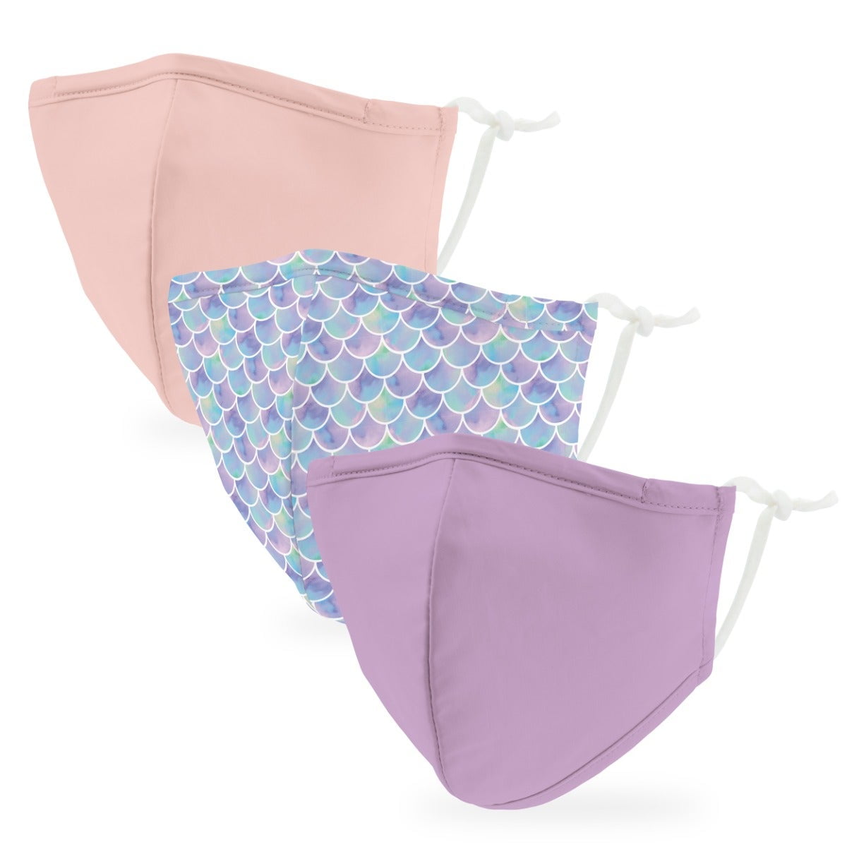 Weddingstar Variety 3-Pack Kid's Reusable, Washable 3 Ply Cloth Face Masks With Filter Pockets ...