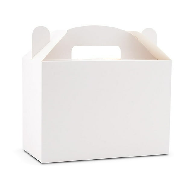 Weddingstar White Rectangle Paper Gift Box With Handle - Walmart.com