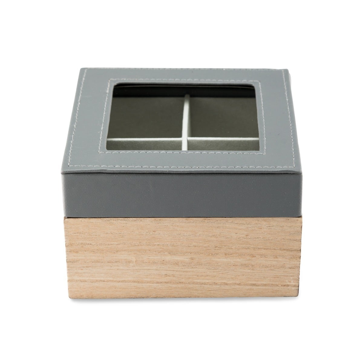 Weddingstar Wood And Faux Leather Keepsake Box With Glass Lid - Walmart.com