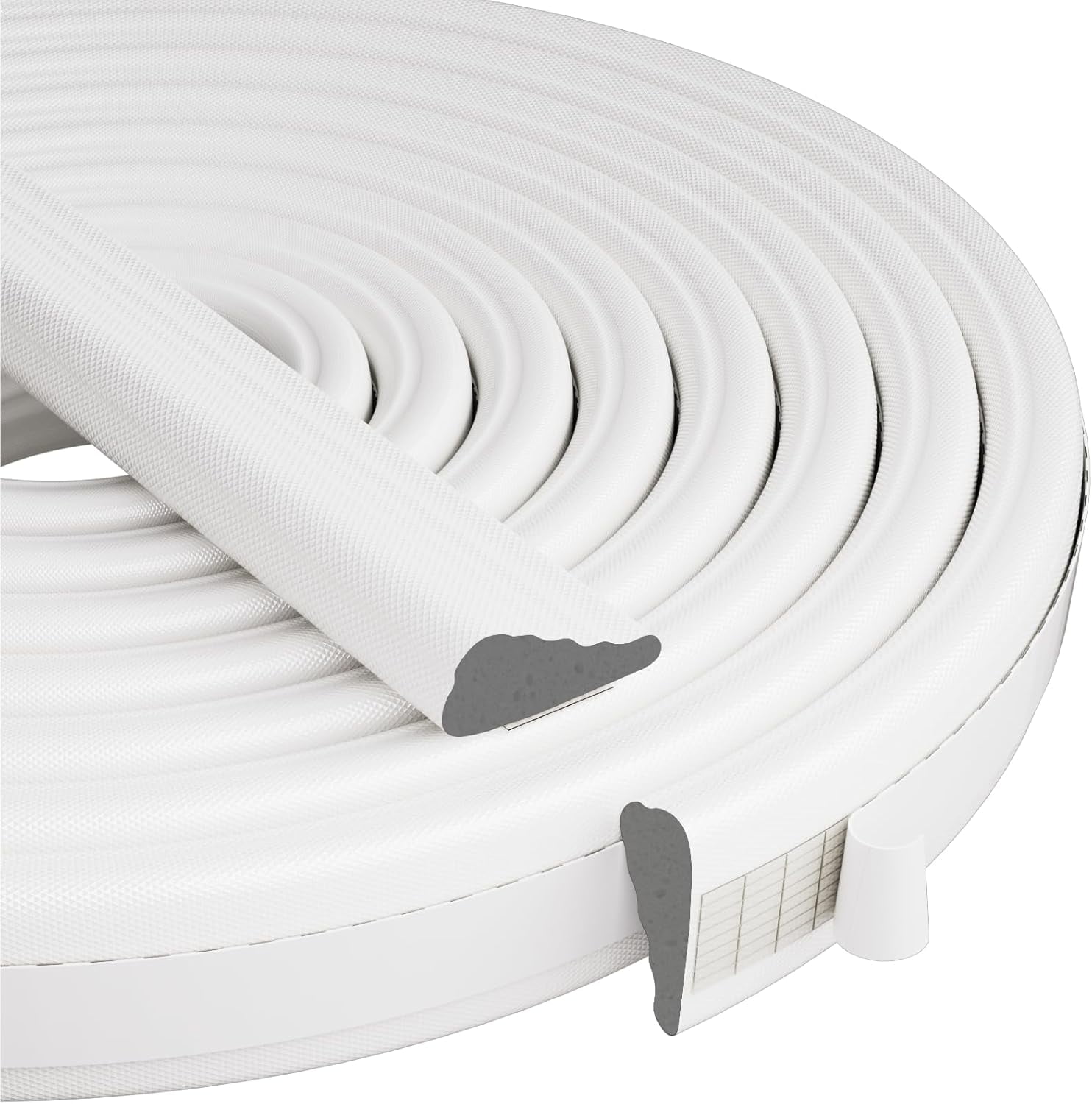 Wede-Shape Window Weather Strippin Door Frame Seal Strip 118” White ...