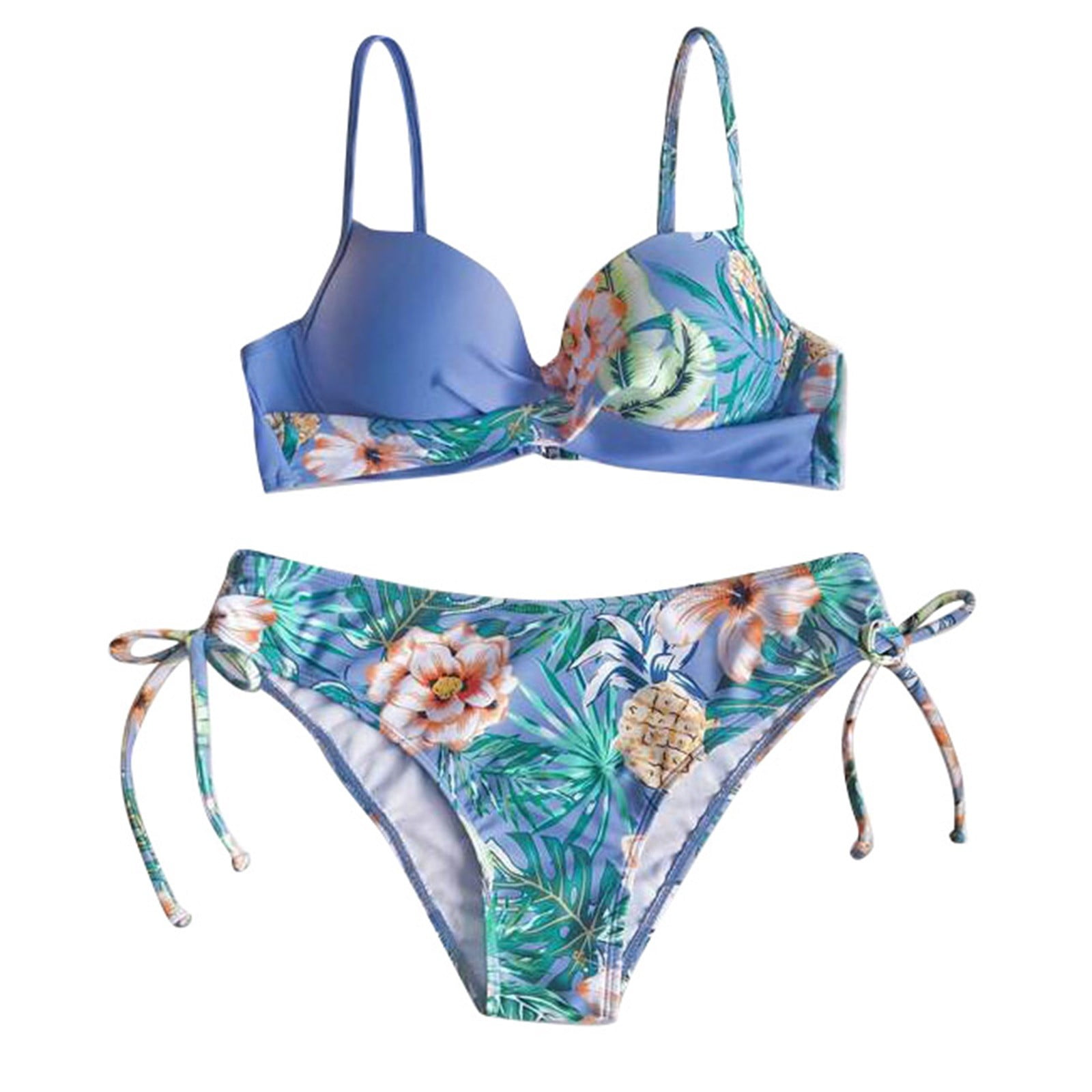 Wedfrse Bikini Sets For Women Two Piece Swimsuit Sexy Halter Backless