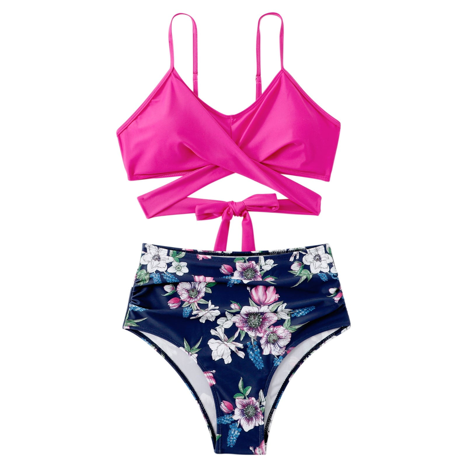 Wedfrse Bikini Sets For Women Two Piece Swimsuit Womens High Waist