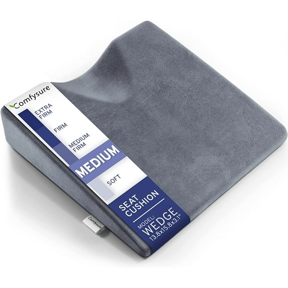 Wedge Car Height Booster Seat Cushion - Office Chair Cushion - Memory ...