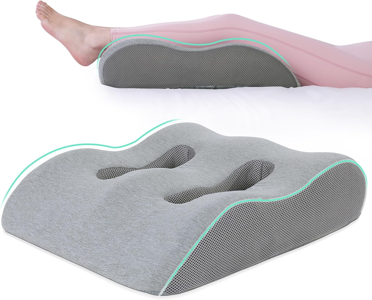 Wedge Leg Pillow, Ergonomic Breathable Pressure Reducing Elevation ...