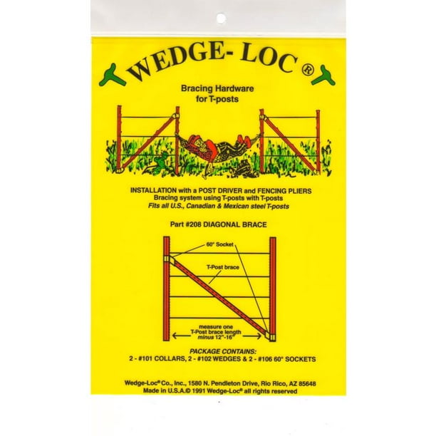 Wedge-Loc 2 in. H X 7.5 in. W Aluminum Diagonal Brace - Walmart ...