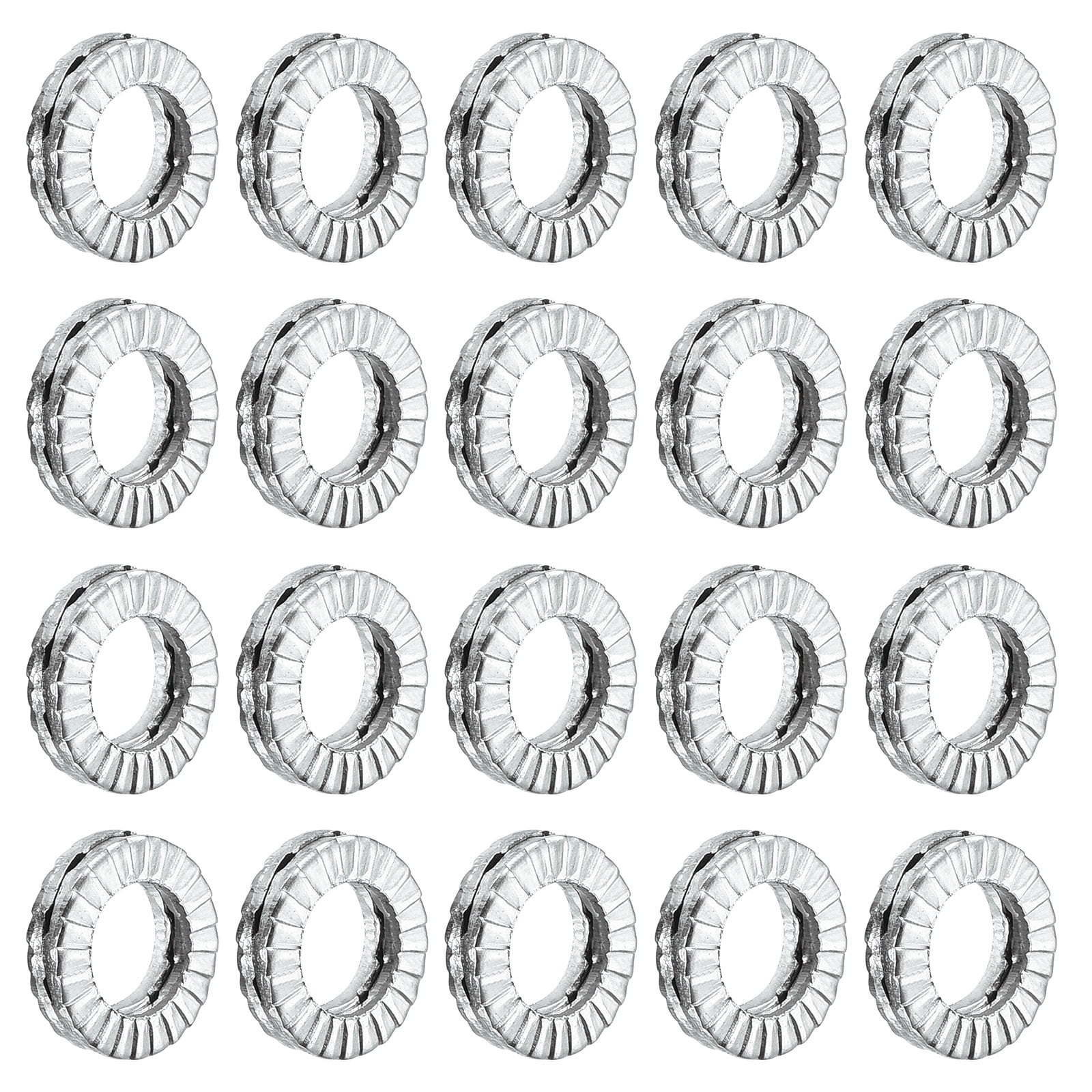 Wedge Locking Washers for M5 Bolts, 20 Pack 304 Stainless Steel Washers ...