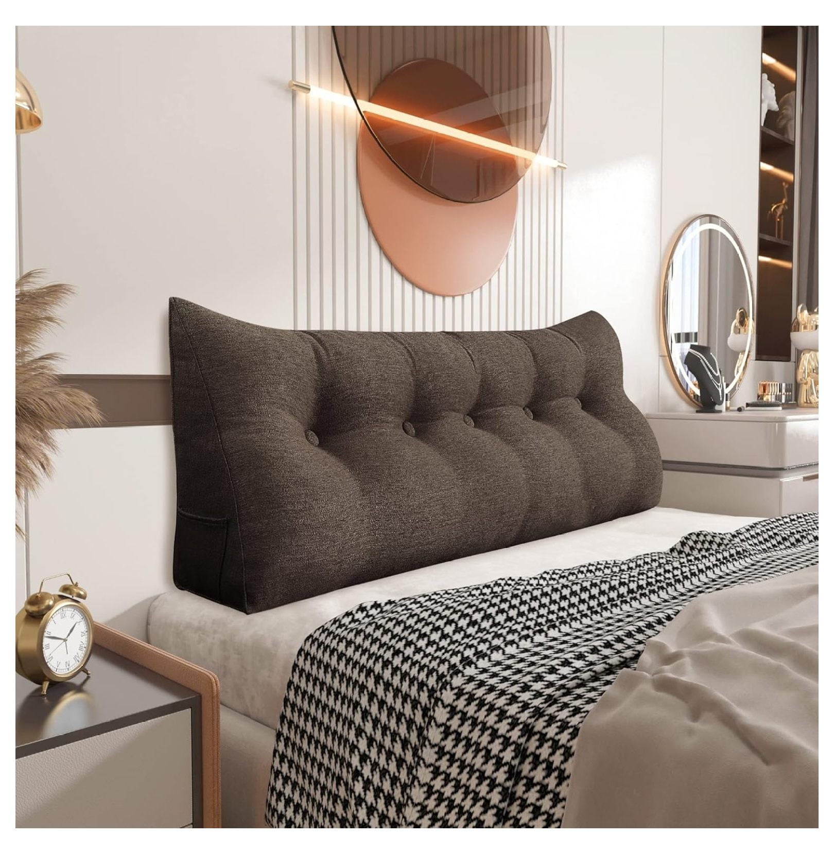 Wedge Pillow Headboard Reading Pillow for Sitting Up in Bed Adult ...