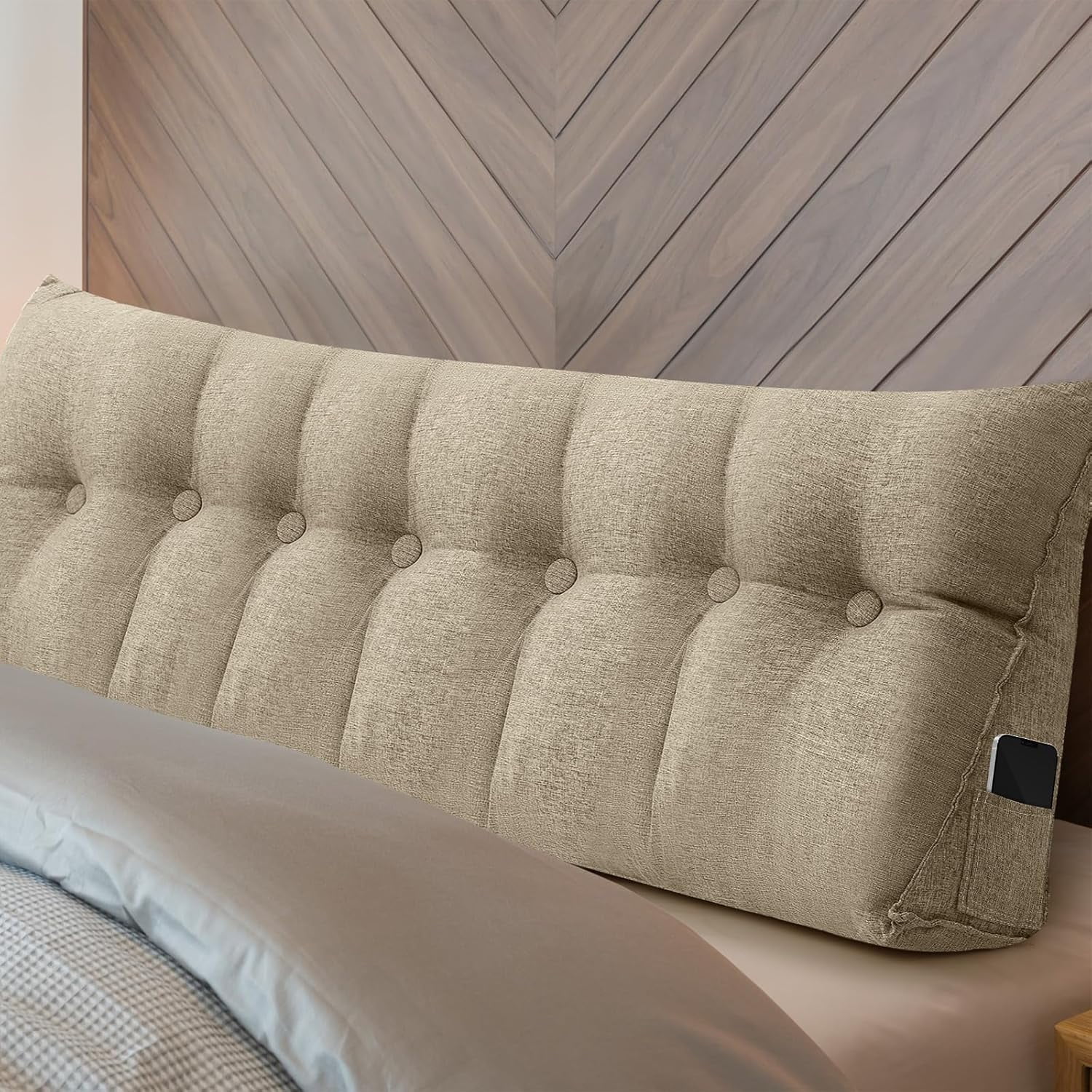 Wedge Pillow King Triangular Headboard Bed Reading Backrest Back ...