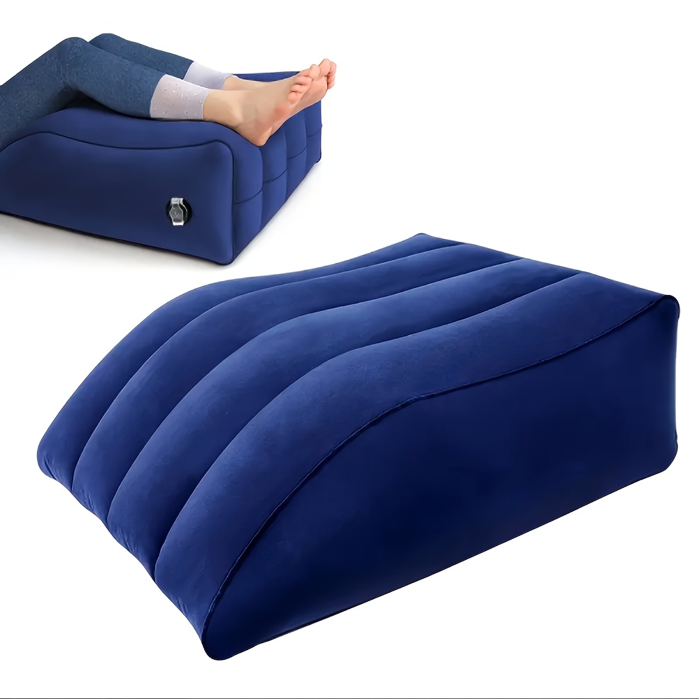 Wedge Pillow for Sleeping - Inflatable Leg Elevation Pillow for ...