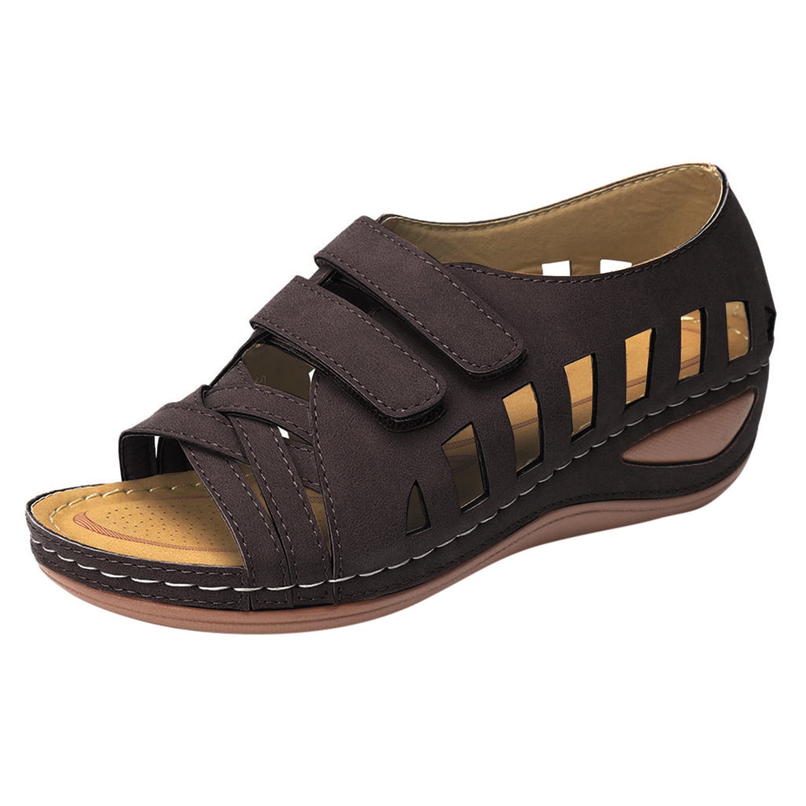 Wedge Sandal Women's Sandals Shoes Wedges Flip Flops Fashion Buckle ...