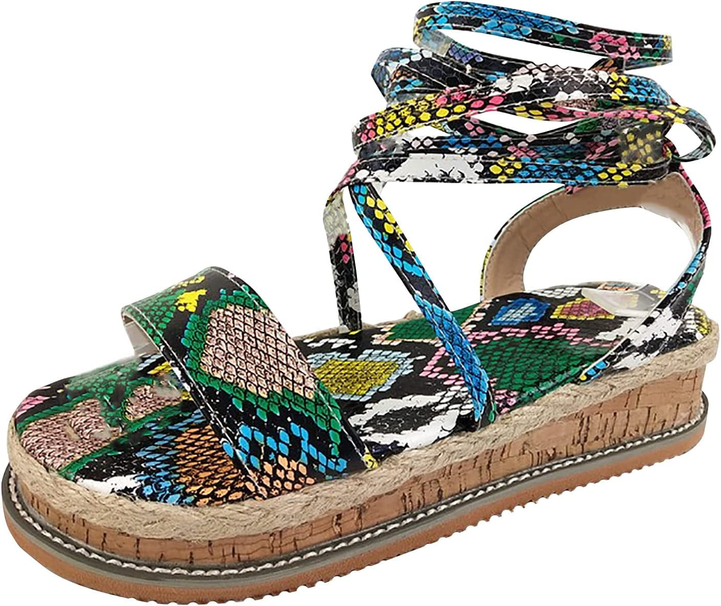 Wedge Sandals for Women, Comfy Slip on Orthopedic Sandals Retro Large ...