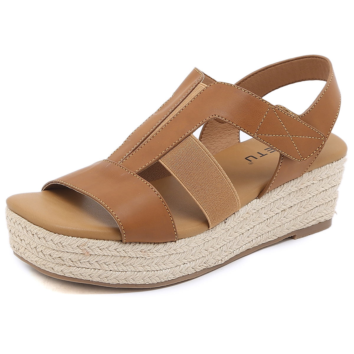 Wedge Sandals for Women Dressy Summer Comfortable Cushion Womens Flip ...