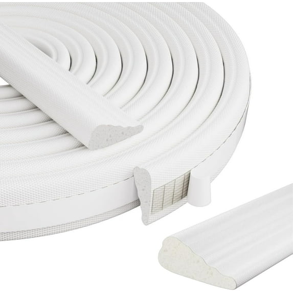 Wedge-Shaped Window & Door Weather Stripping, 118-inch Foam Insulation ...
