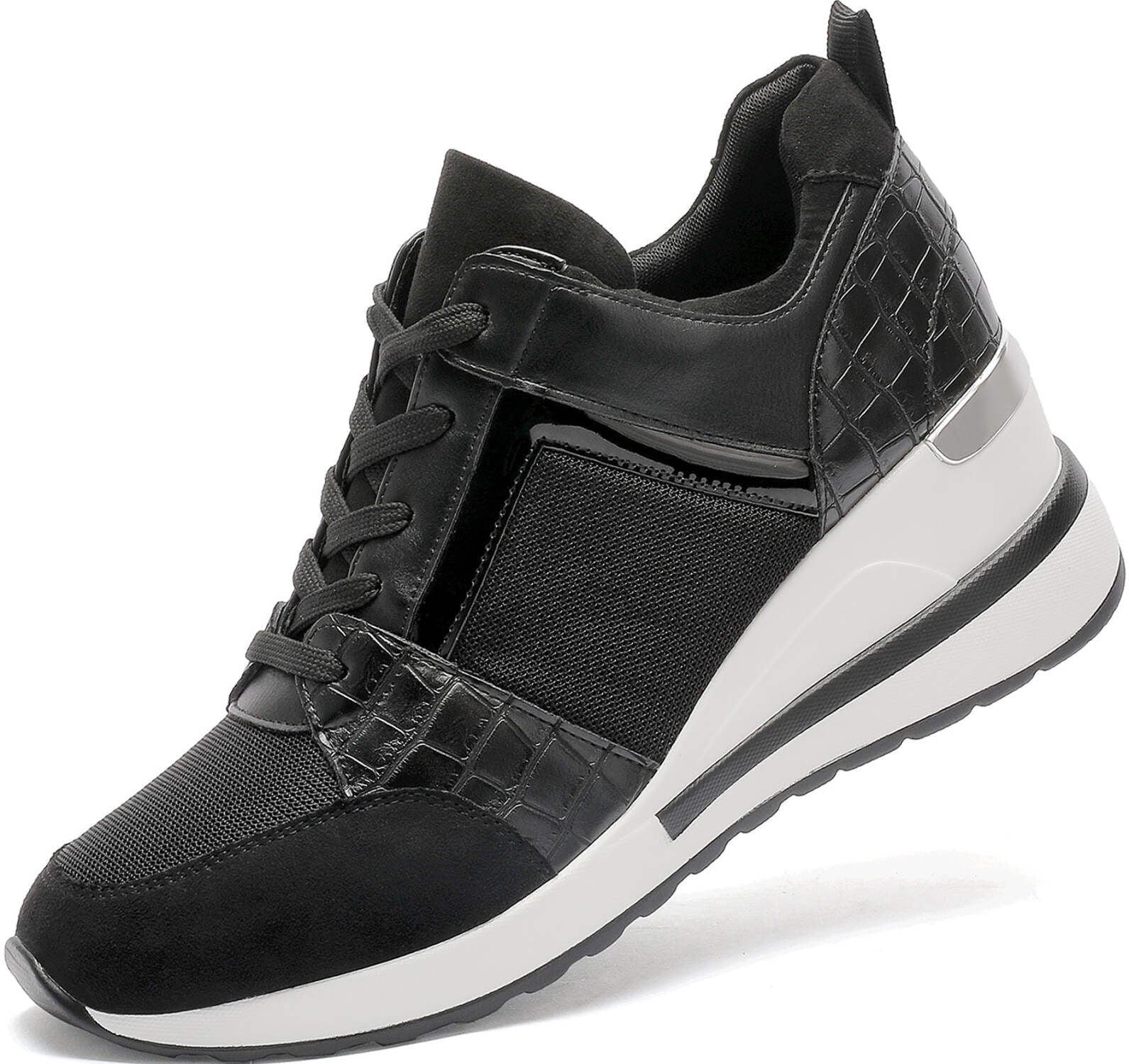 Yolanda Zula Wedge Sneakers for Women - Wedge Tennis Shoes Non-Slip ...