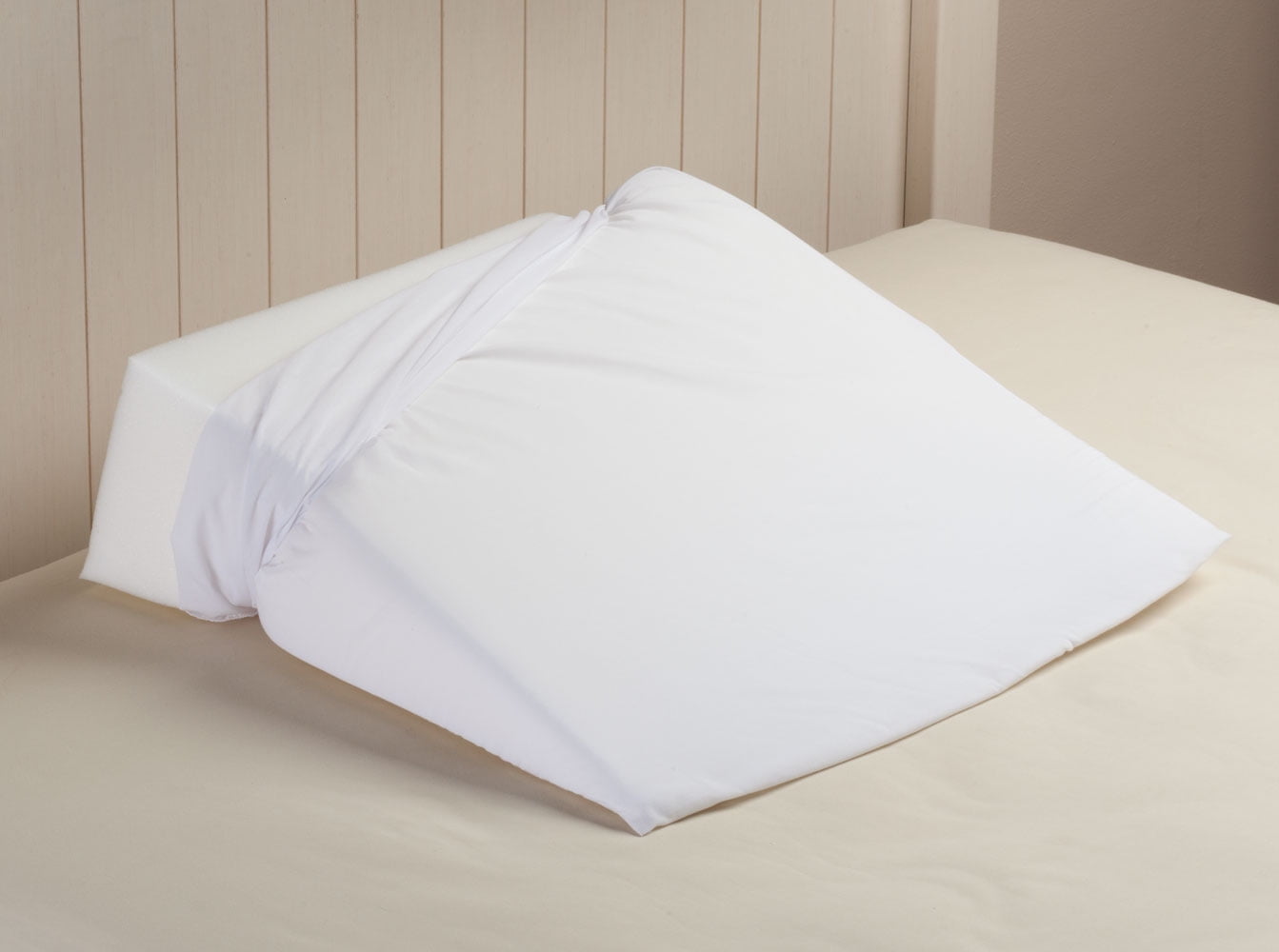LivingSURETM 100% Polyester Wedge Support Pillow Extra Cover - Walmart.com