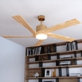 Wedgewood 60 in. Satin Brass Light Oak Blades, Ceiling Fan with ...