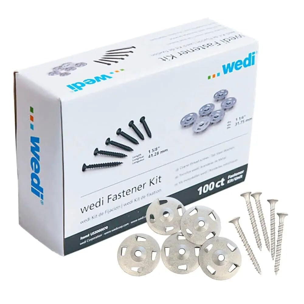 Wedi Fastener Kit - Screws & Tabbed Washers - US5000070 - Walmart.com