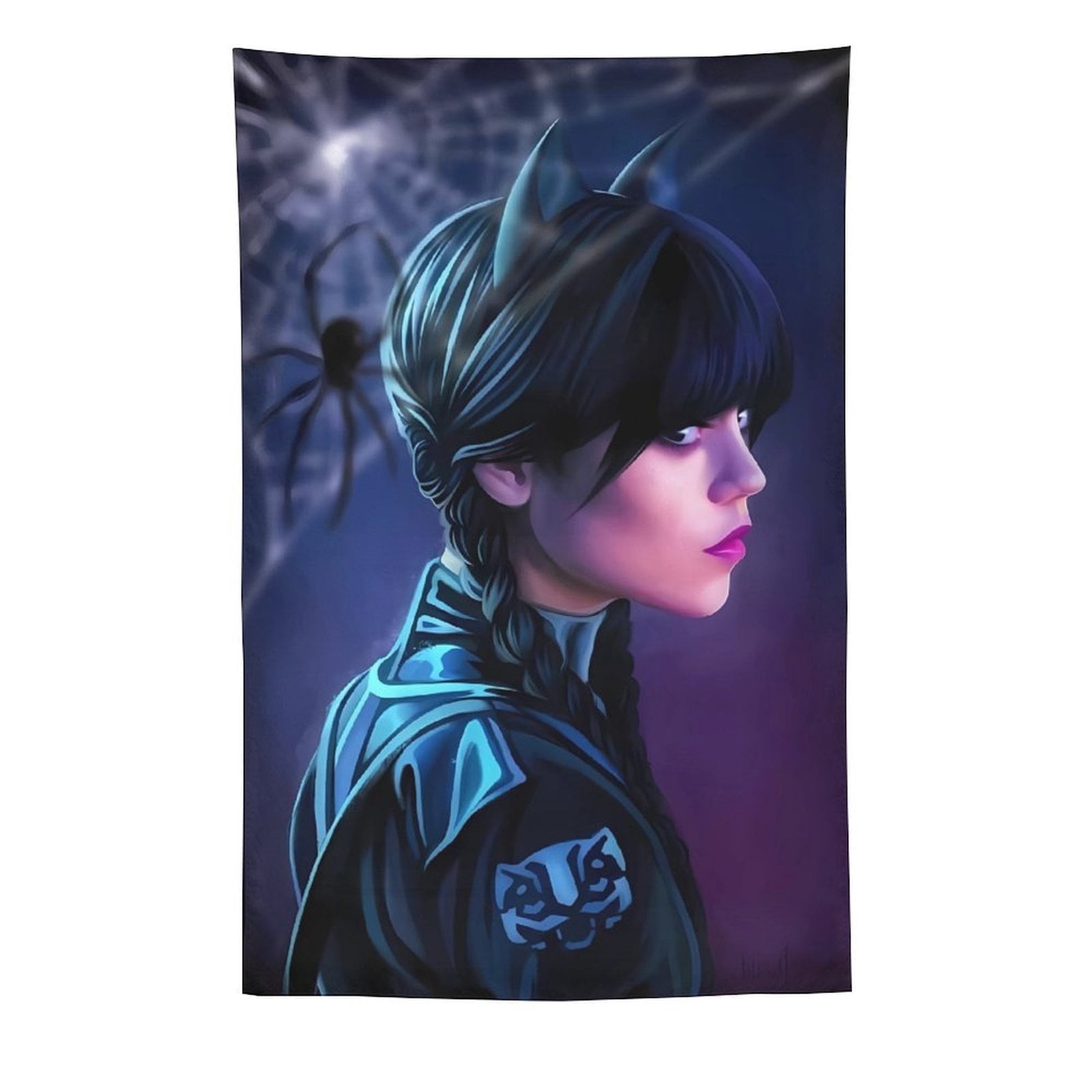 Wednes-day Tapestry, Wall Hanging Decor, Aesthetic for Bedroom, Living ...