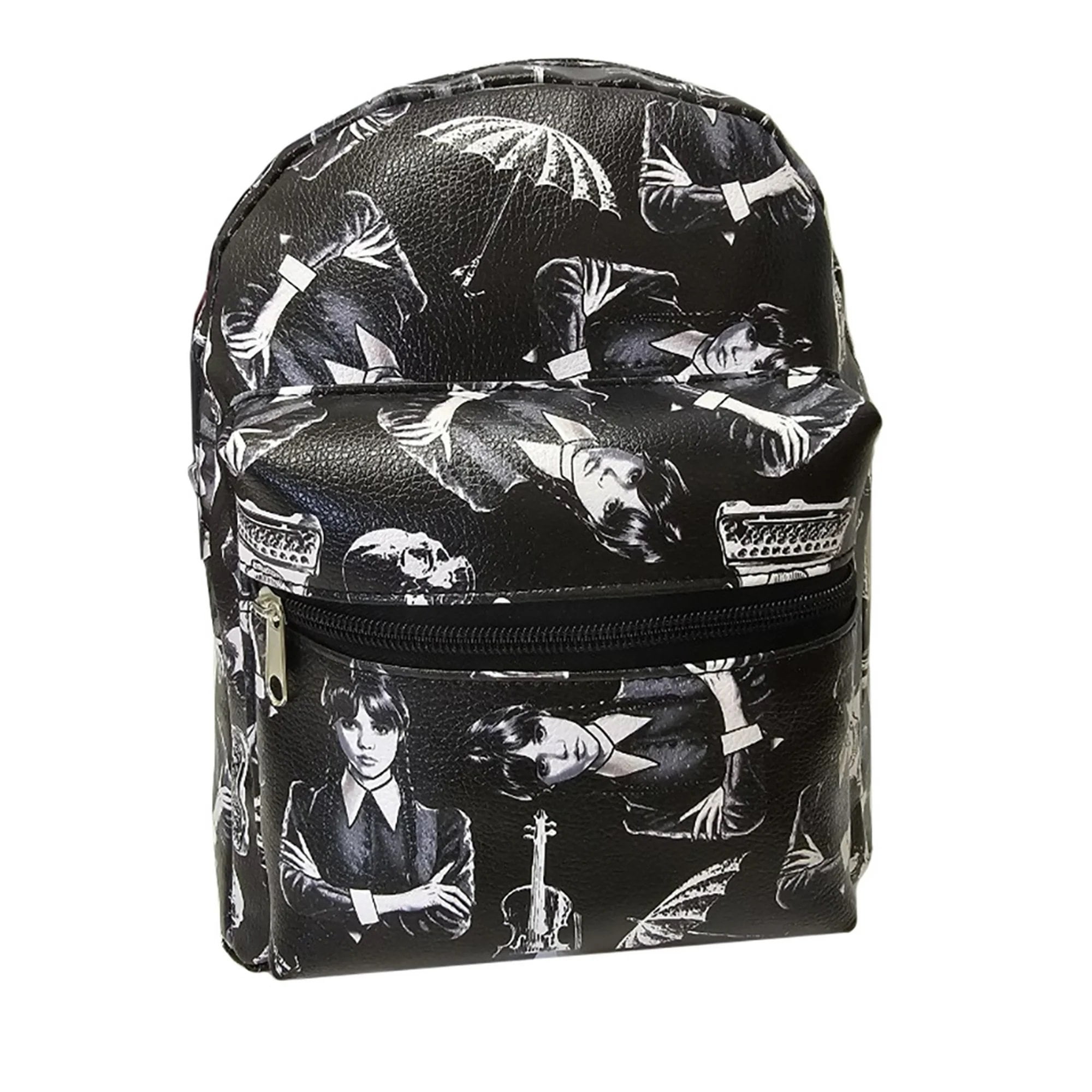 Wednesday 10" Mini Faux Leather Backpack - Walmart.com
