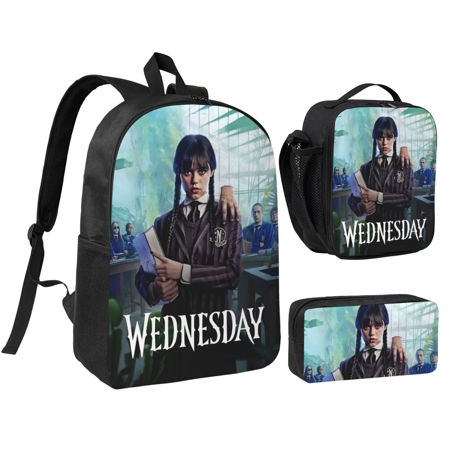 Wednesday 3-Piece Backpack Set – bag + case + lunch bag - Walmart.com