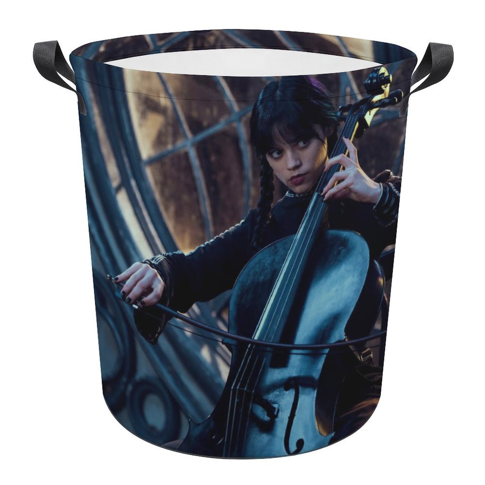 Wednesday-Abilities Laundry Hamper Circular Foldable Large Storage ...