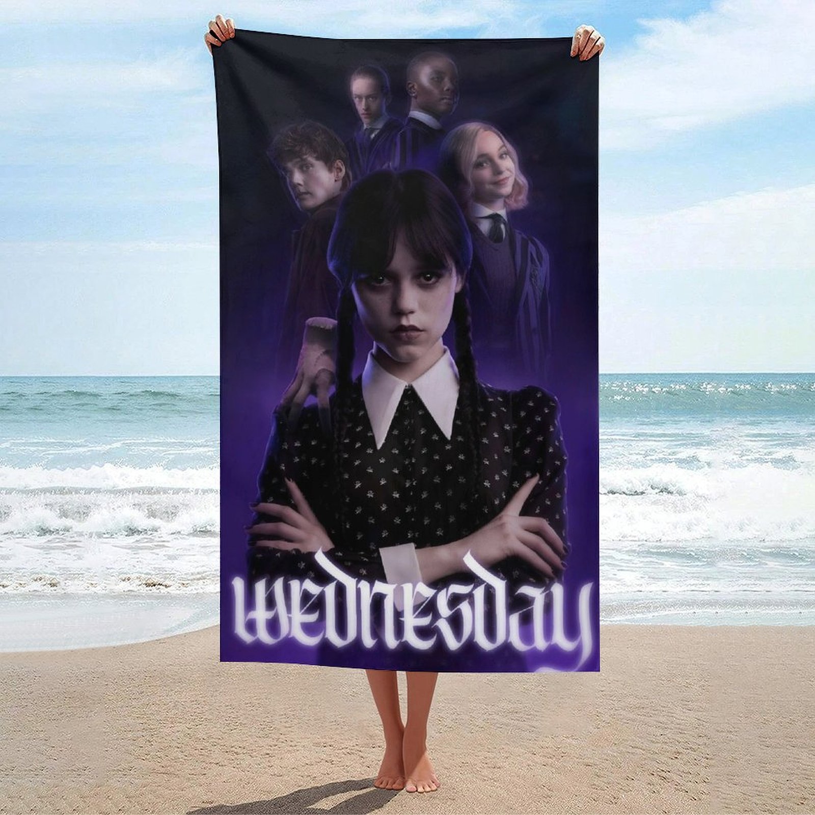 Wednesday Adams Beach Towel Pool Towel Extra Large 130x80cm - Walmart.com