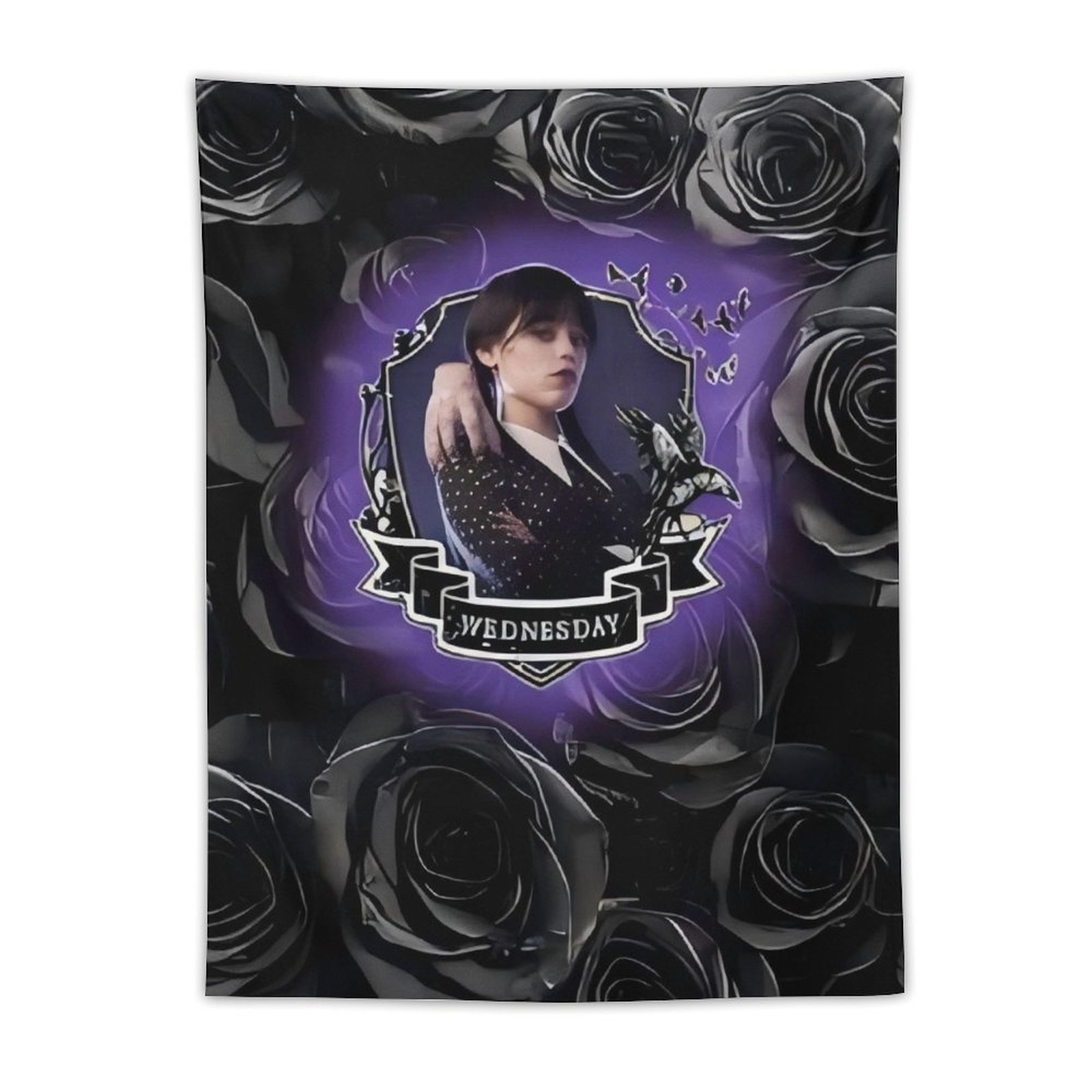 Wednesday Adams Tapestry Wall Hanging Banner Birthday Background ...