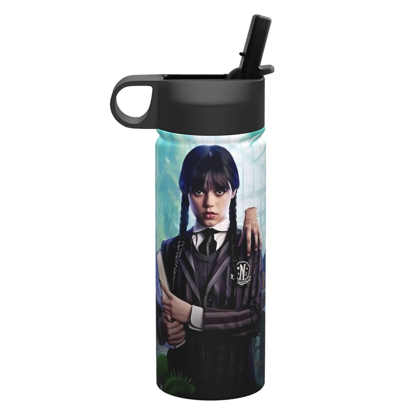 Wednesday Addams 2 18oz Stainless Steel Insulated Water Bottle With ...