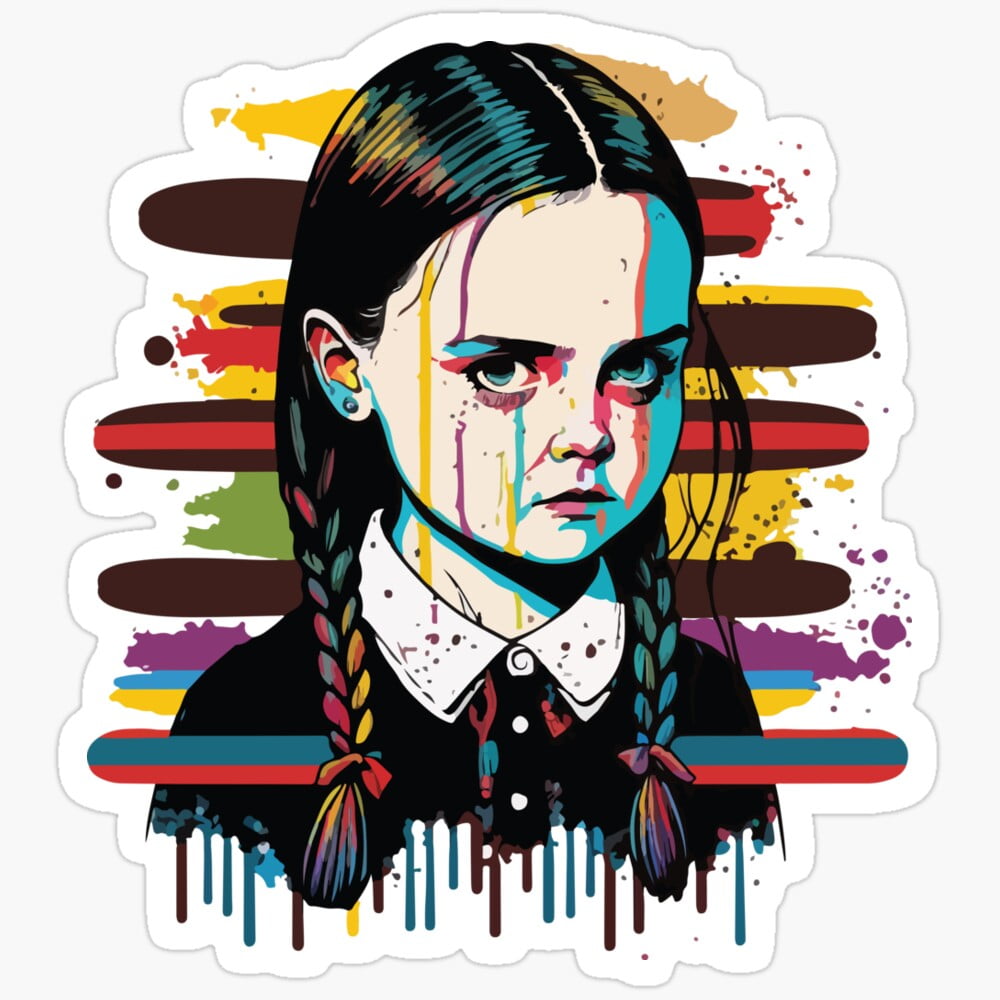 Wednesday Addams 2 Sticker Phone Decal Water Bottle Stickers Car Decals ...