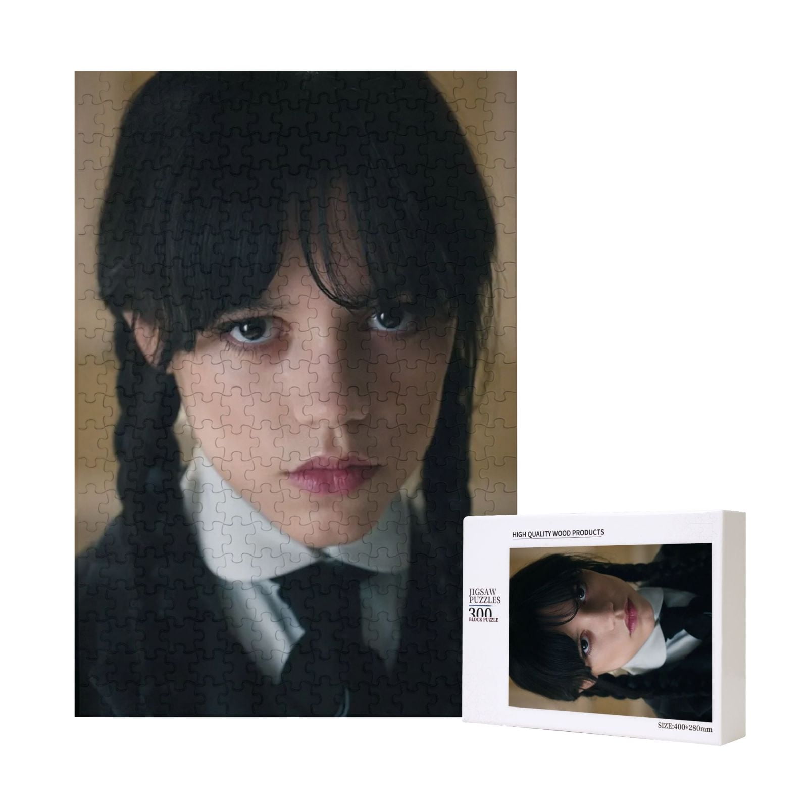 Wednesday Addams 8 Picture Puzzle For Adults - 300 Piece Of Wooden ...