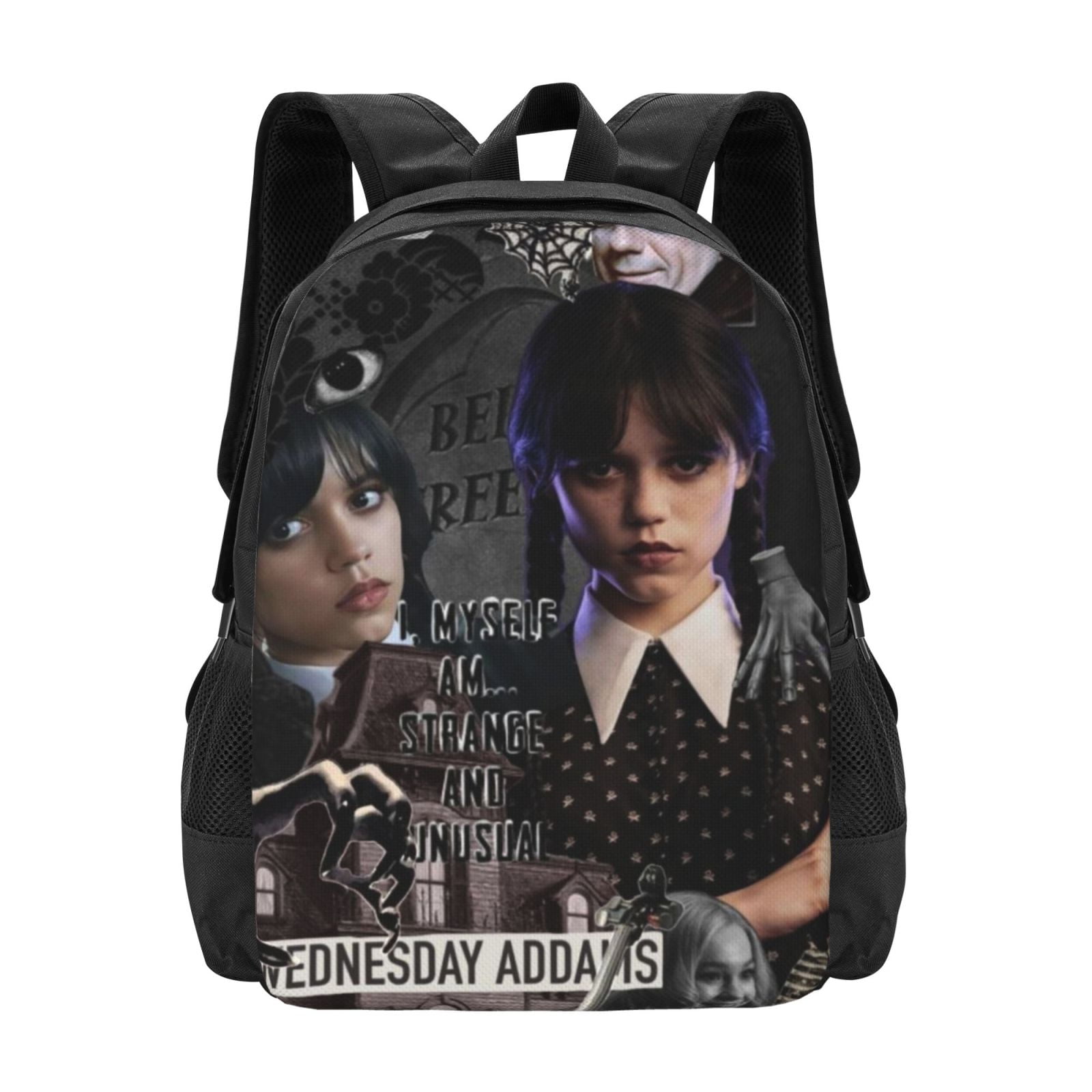 Wednesday Addams Backpack Big Capacity Water Resistant Lightweight ...