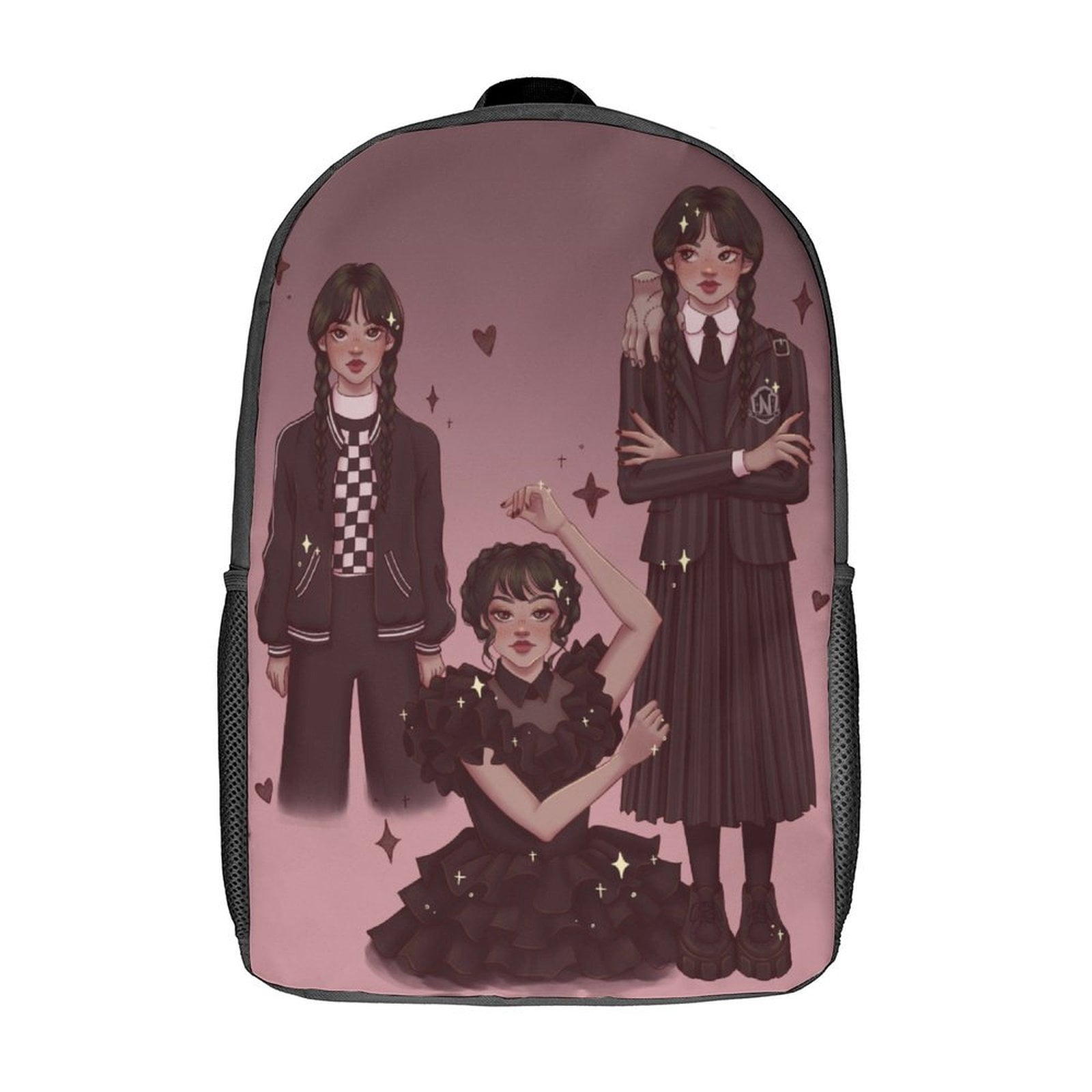 Wednesday Addams Backpacks Basic Shoulder Daypack Bookbag Satchel ...