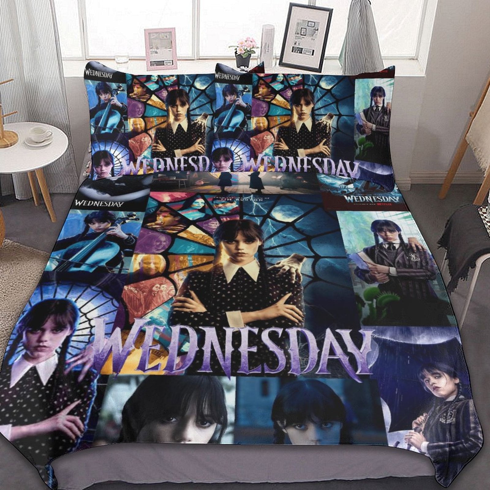 Wednesday Addams Bed Duvet Cover Microfiber Bedding Sets 3D Printed ...