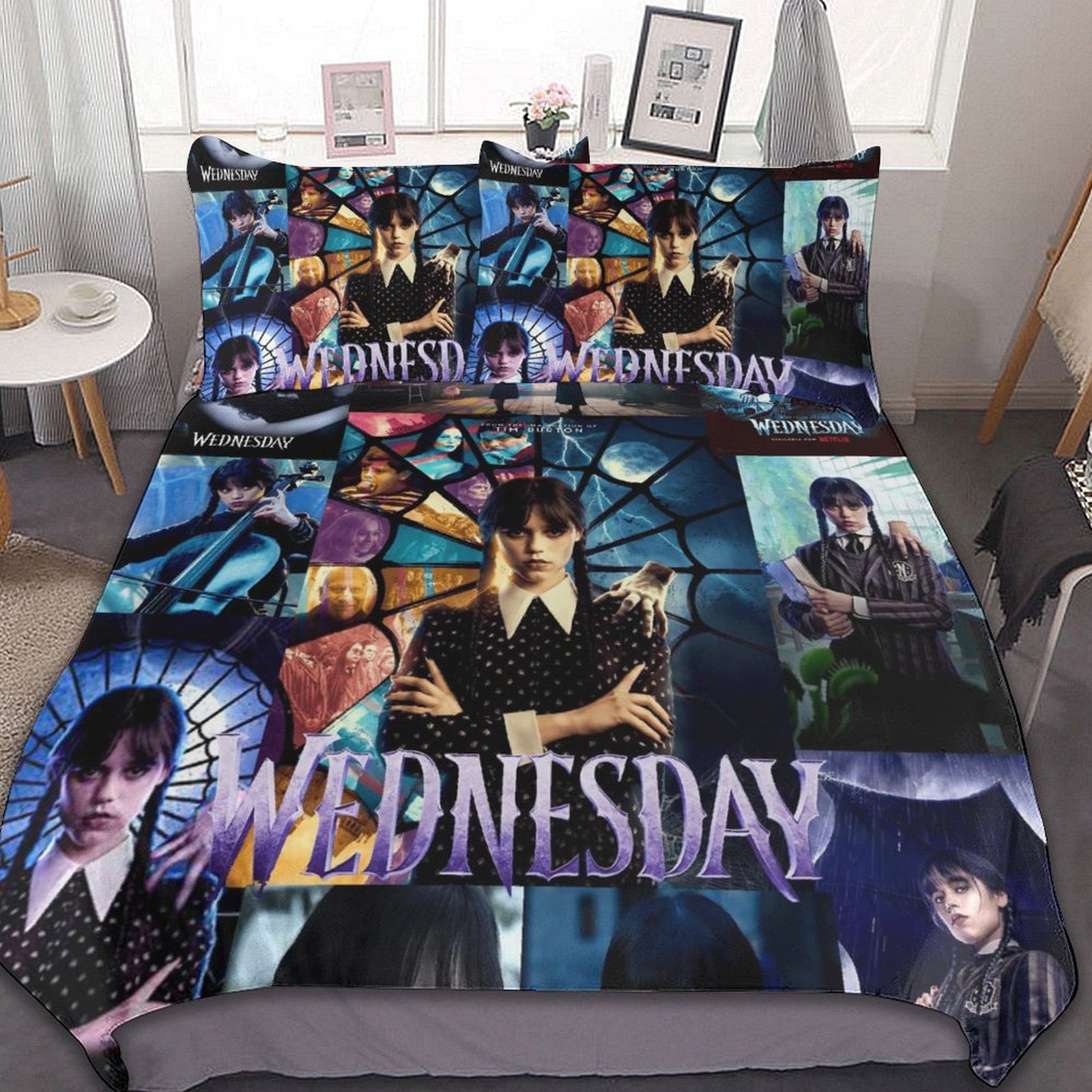 Wednesday Addams Bed Duvet Cover Microfiber Bedding Sets 3D Printed ...