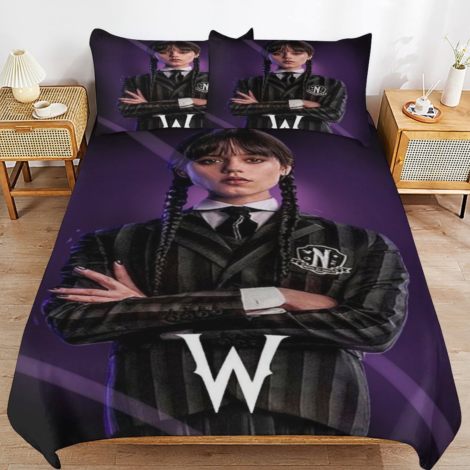 Wednesday Addams Bed Duvet Cover Microfiber Bedding Sets 3D Printed ...