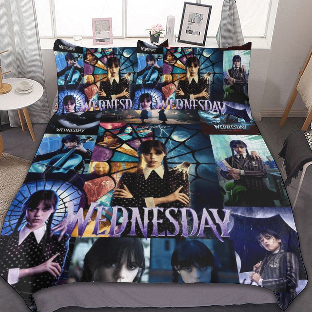 Wednesday Addams Bed Duvet Cover Microfiber Bedding Sets 3D Printed ...