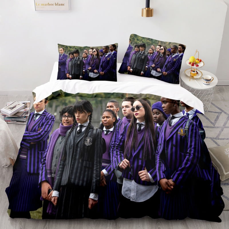 Wednesday Addams Bedding Set 3D Printing Enid Sinclair Duvet Cover ...