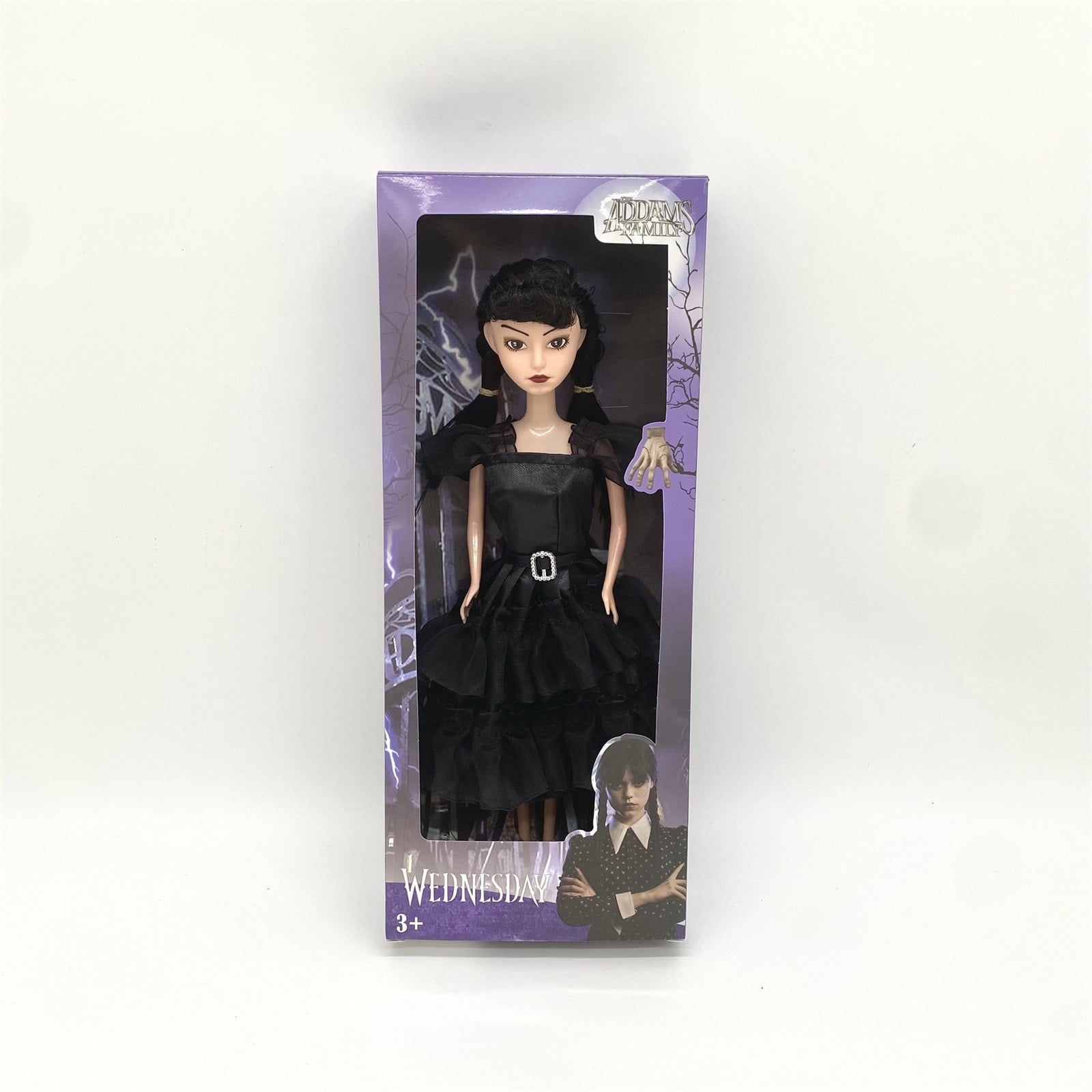 Wednesday Addams Gifts 11.5 Inch Doll with Gift Box Black Dress Heels ...