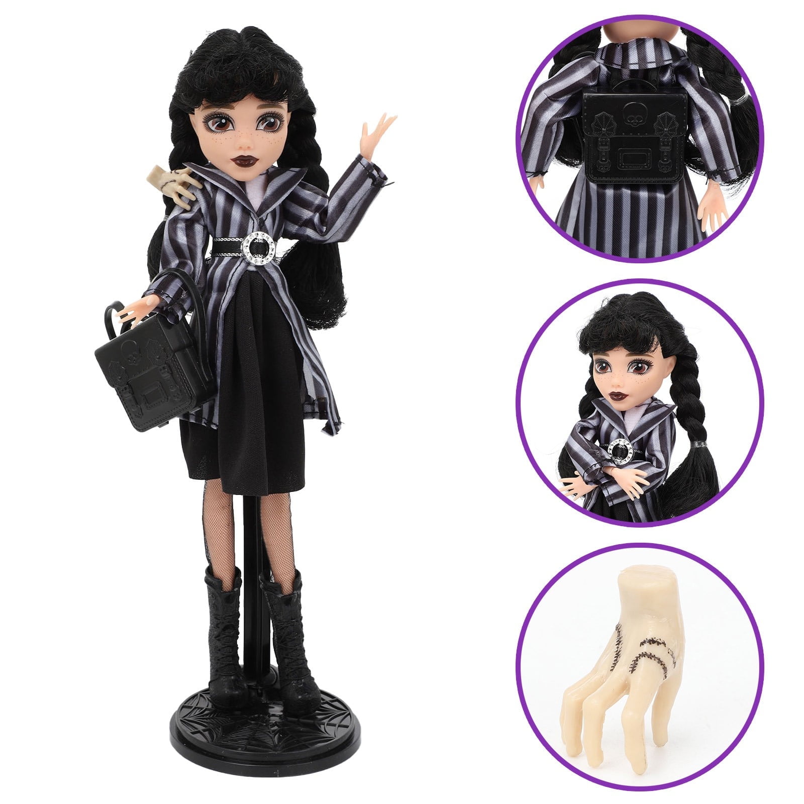 Wednesday Addams Collectible Figurine – Addams Family Doll in Classic ...
