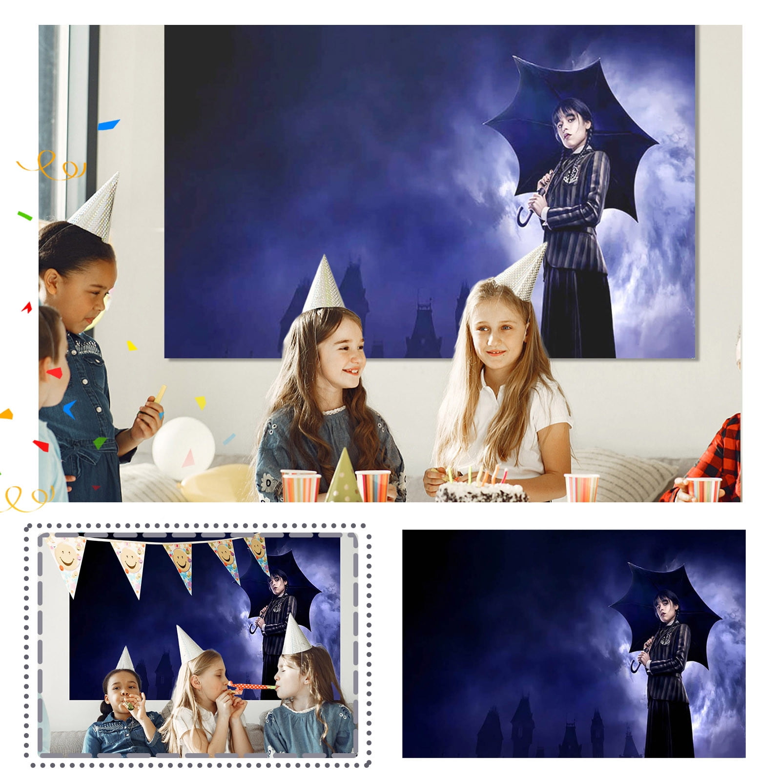 Wednesday Addams Decor Cartoon Capybara Birthday Party Supplies ...