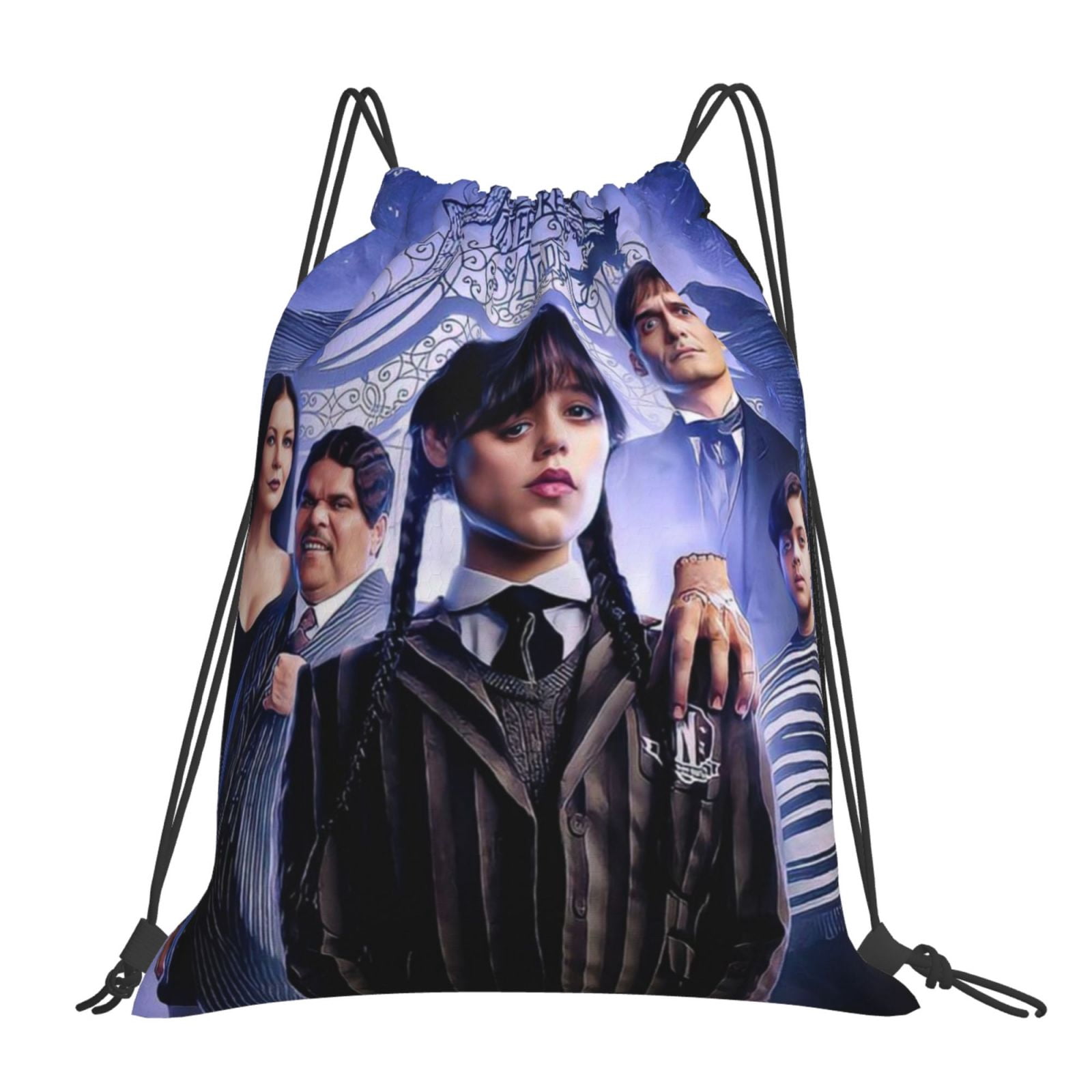 Wednesday Addams Drawstring Backpack Sport Gym Bag For Yoga Swimming ...