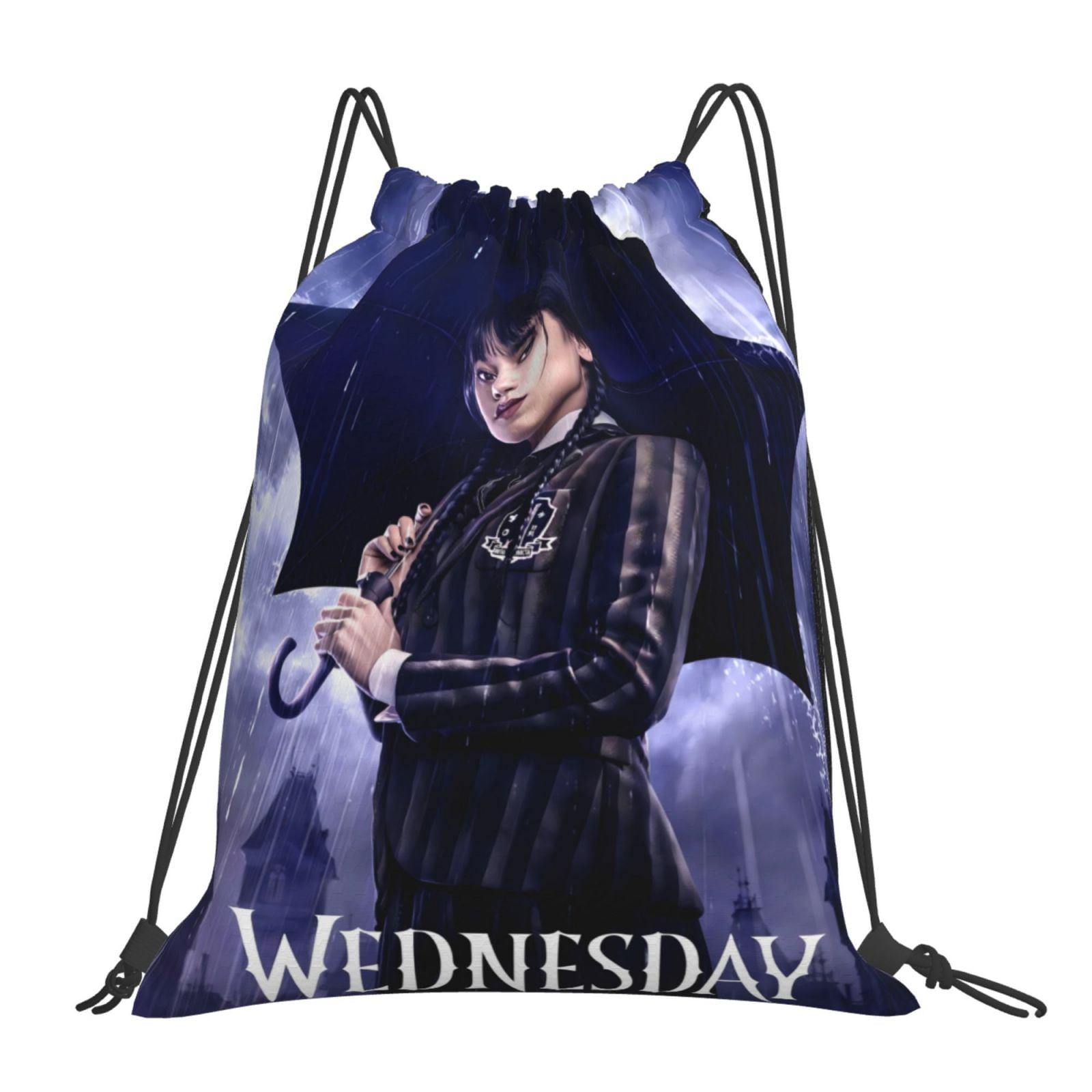 Wednesday Addams Drawstring Backpack Sport Gym Bag For Yoga Swimming ...
