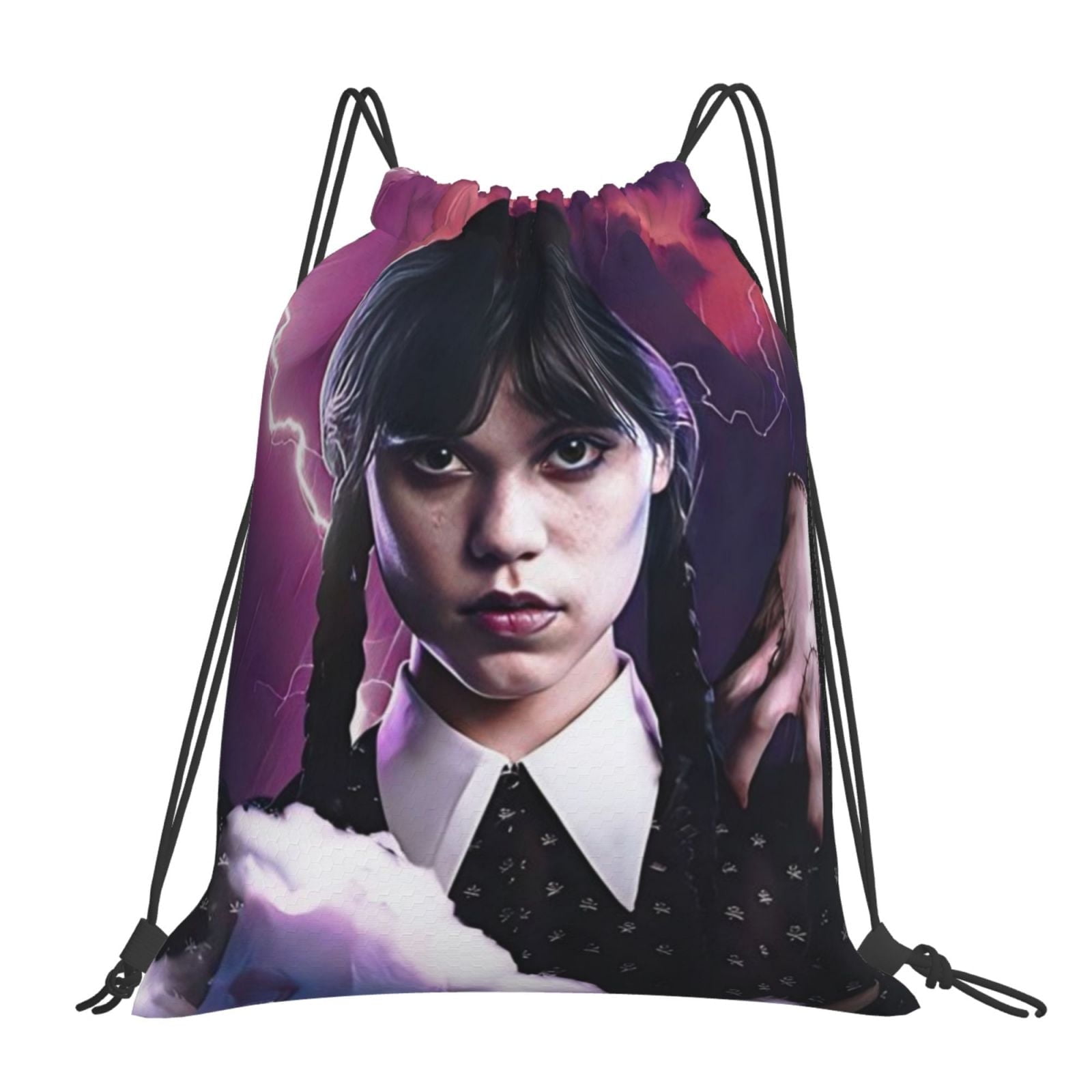 Wednesday Addams Drawstring Backpack Sport Gym Bag For Yoga Swimming ...