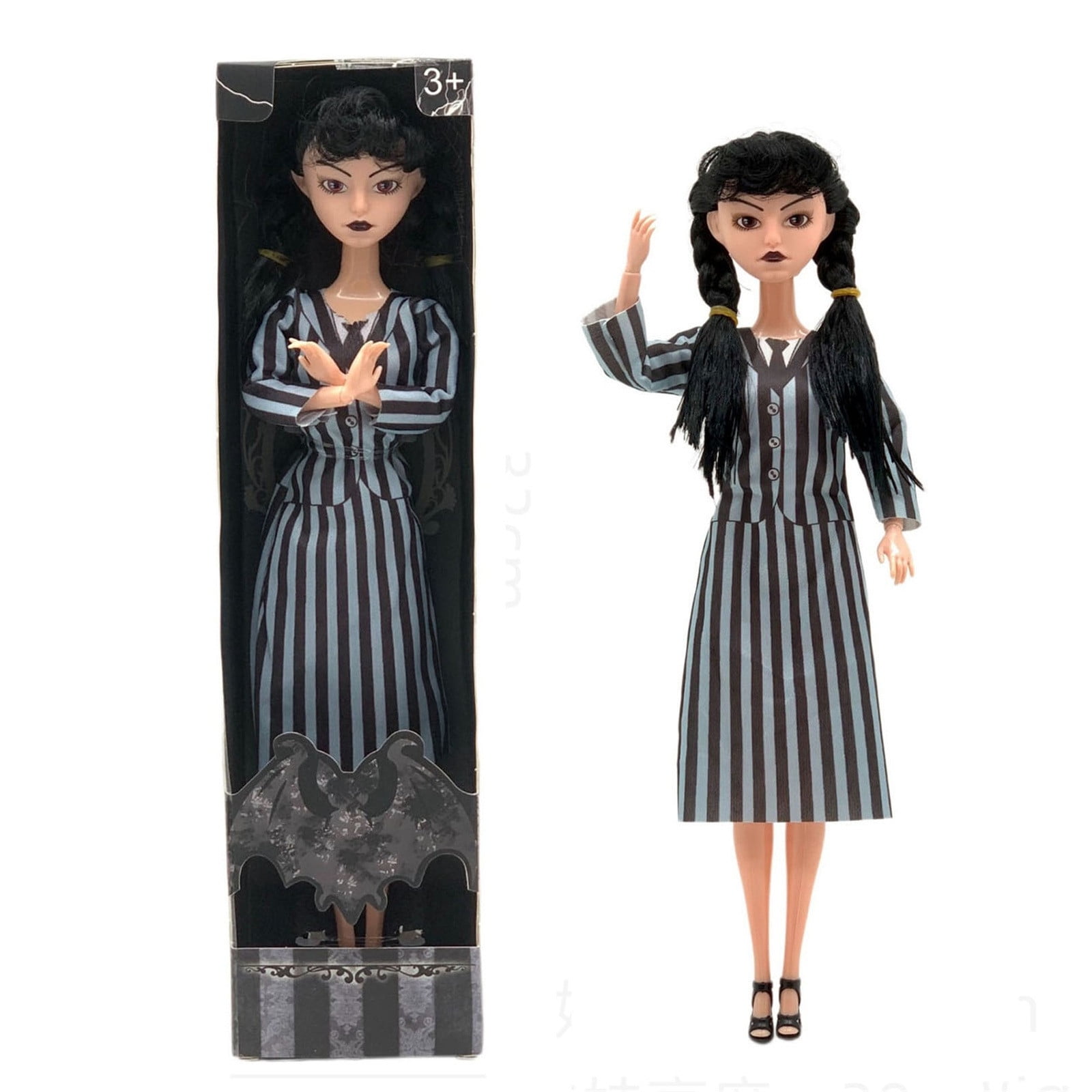 Wednesday Addams Elegance Noir Dolls Articulated Fashion Doll ...