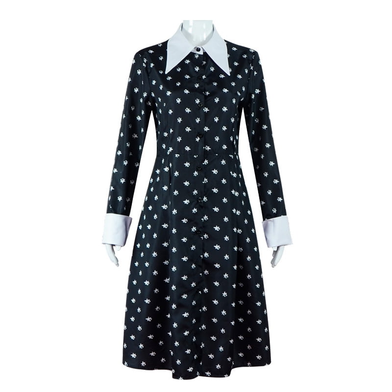 Wednesday Addams Family Suit Movie Same Style Black Dress - Walmart.com