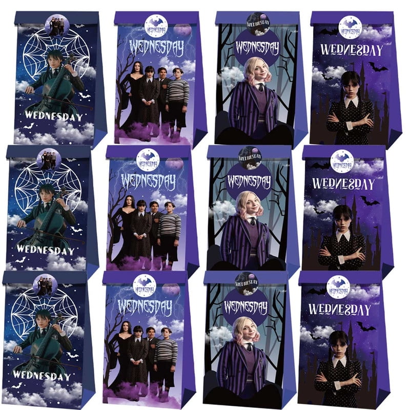 Wednesday Addams Goodie Bags Party Favor Candy Decorations Treat ...